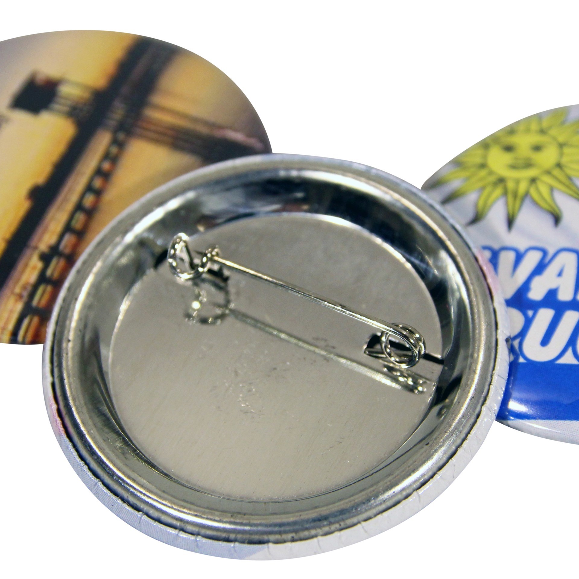 Pepeganga S.A.. Pin con prendedor 44 mm personalizable, de metal