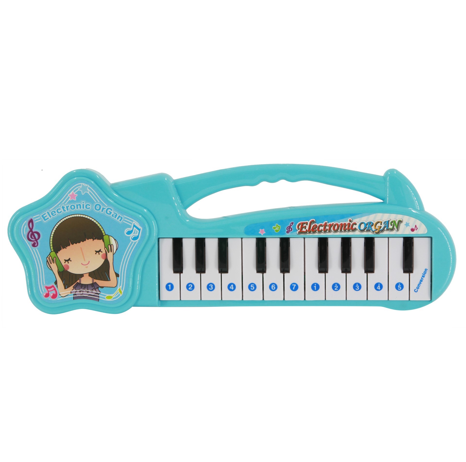 Pepeganga S.A.. Instrumentos musicales, órgano infantil, 2AA, en caja