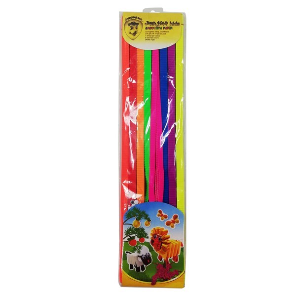 Pepeganga S.A.. Papel corrugado x56 tiras de colores para manualidades ...