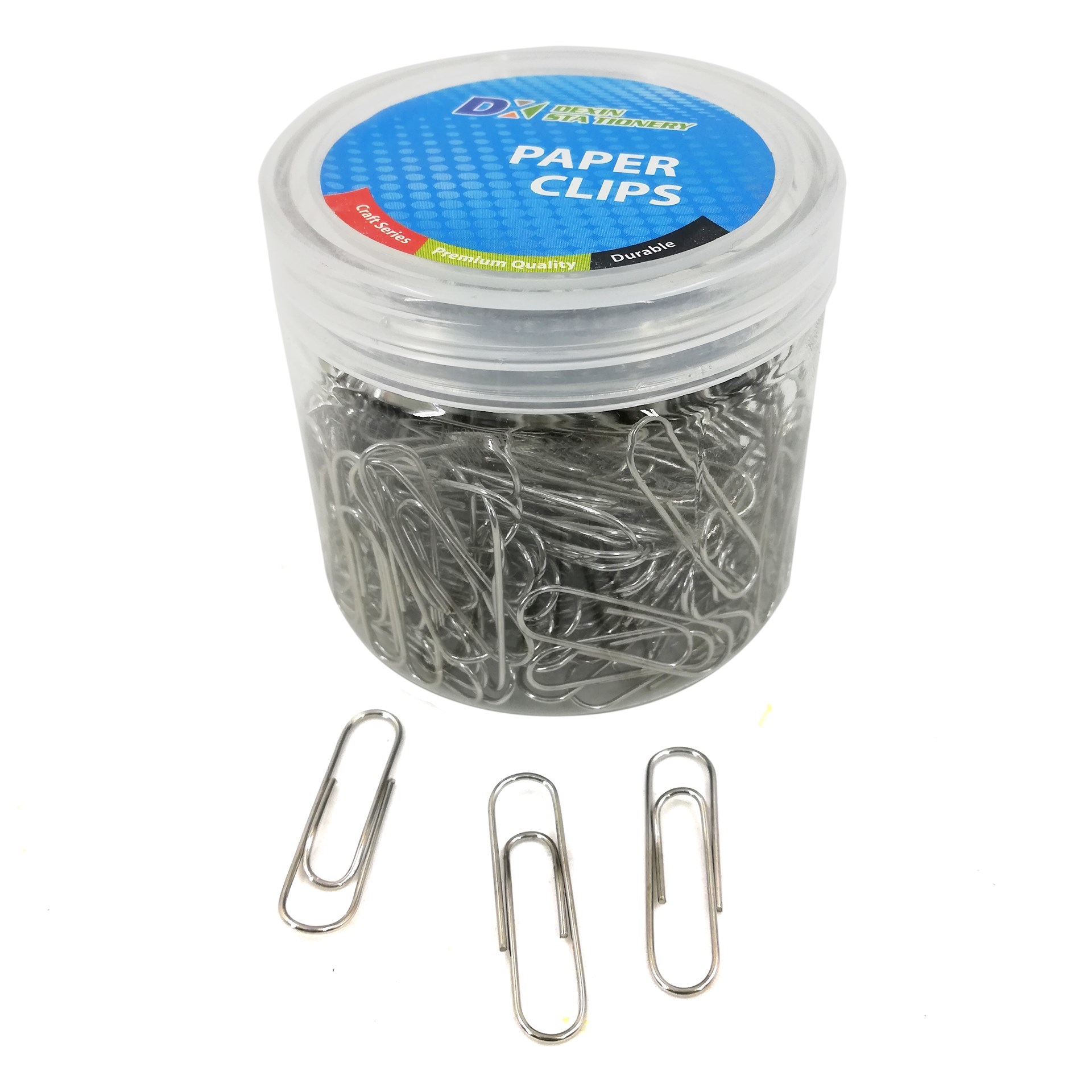 Pepeganga S.A.. Clips de metal 200 unidades, en tubo