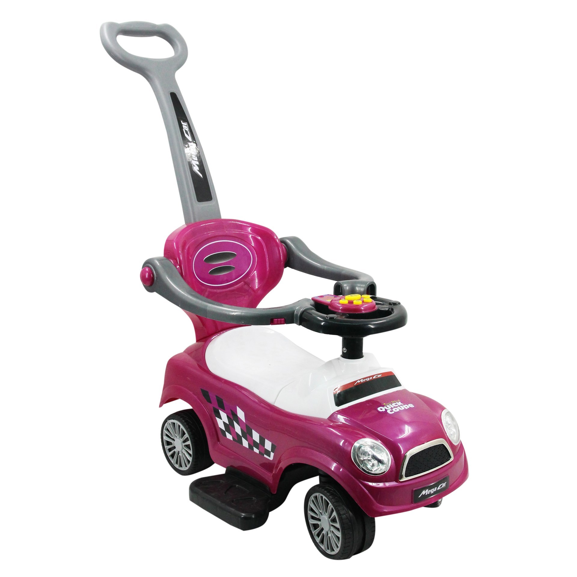 Pepeganga S.A.. Bugui con doble barra apoya pie ROSADO, con luz y ...