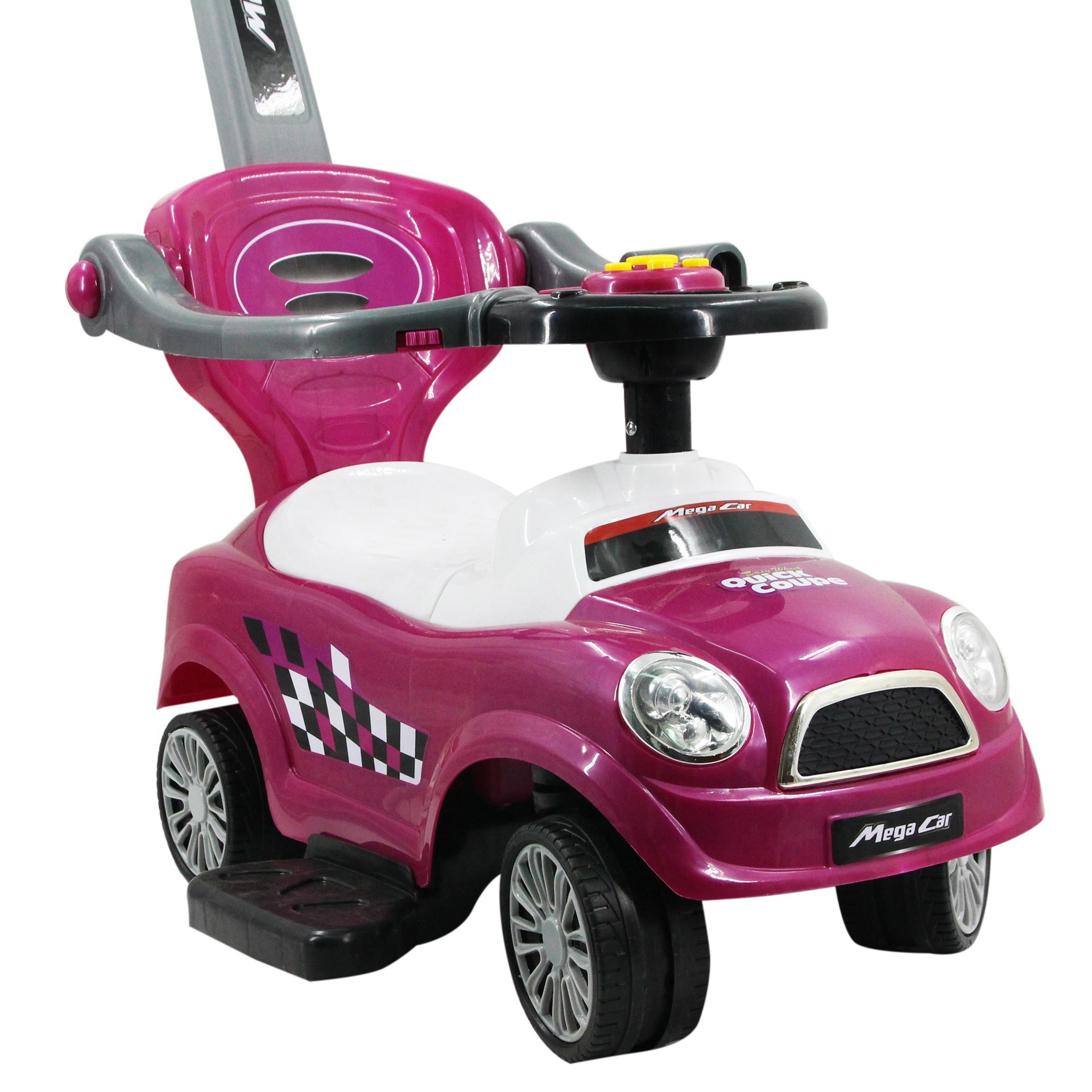 Pepeganga S.A.. Bugui con doble barra apoya pie ROSADO, con luz y ...