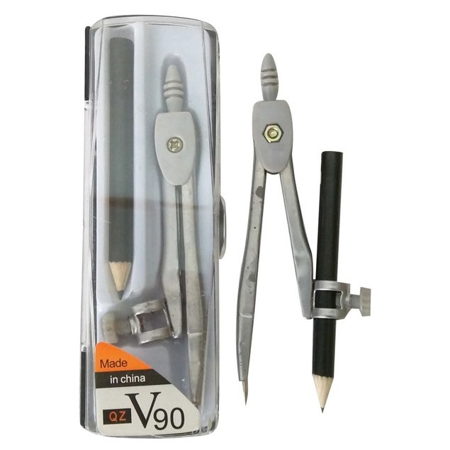 Pepeganga S.A.. Compás de metal con lápiz, CAJA x12