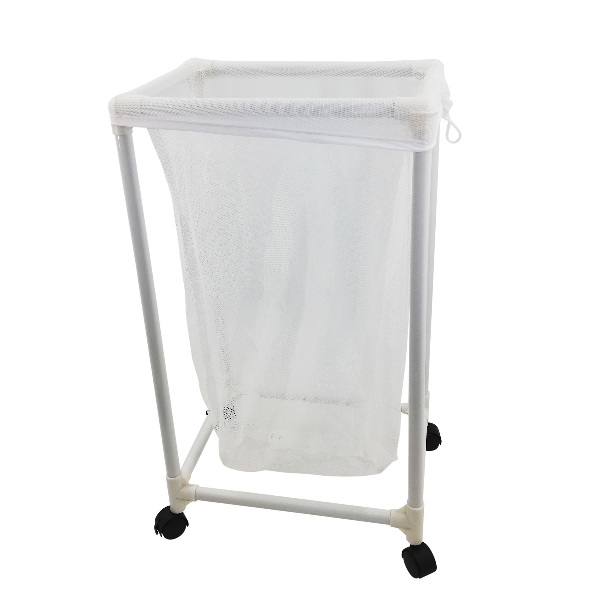 Pepeganga S.A.. Cesto de ropa rectangular, desarmable, con ruedas, en caja