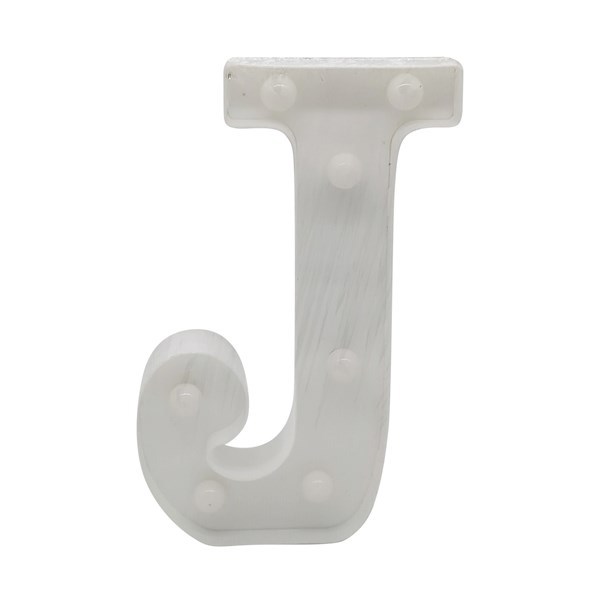 Pepeganga S.A.. Lámpara led letra J 7 led, 2AA