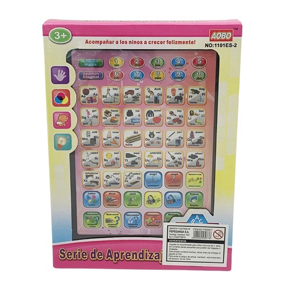 Pepeganga S.A.. Didáctico tablet de aprendizaje, en caja